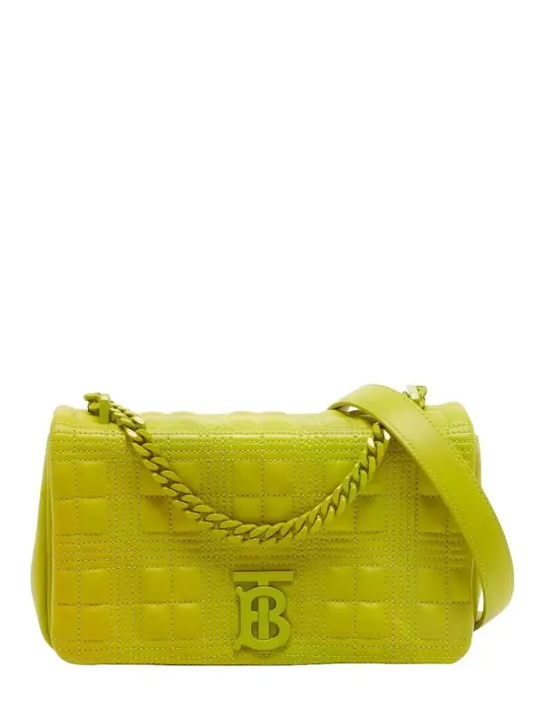 Burberry Lola Quilted Shoulder Bag - Green