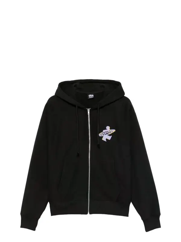 StÜssy Zip-up Hoodie - Black