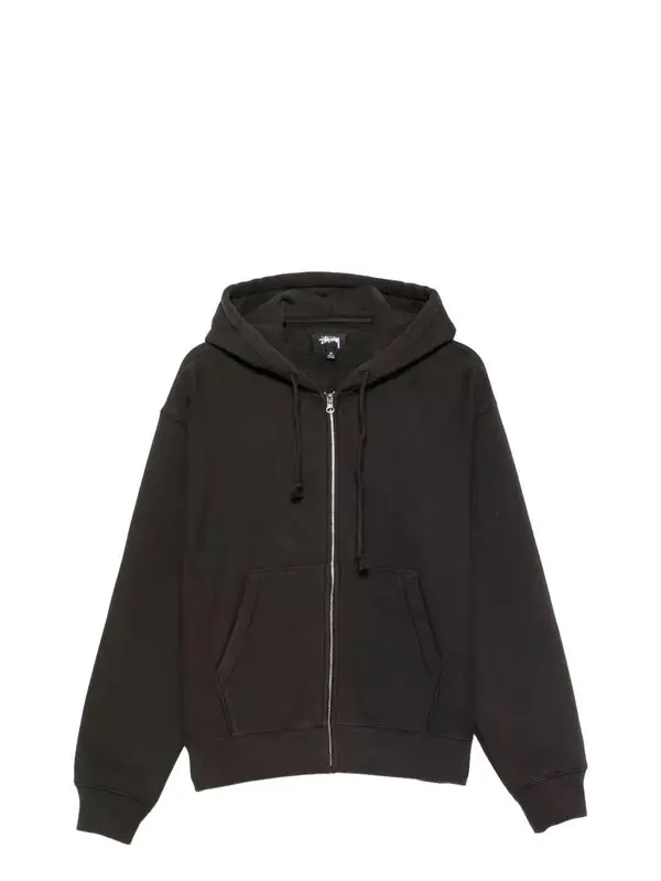 StÜssy Zip-up Hoodie - Black