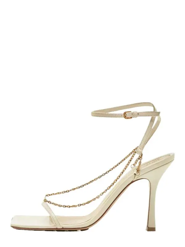 Bottega Veneta Chain Ankle-strap Sandals - Neutrals