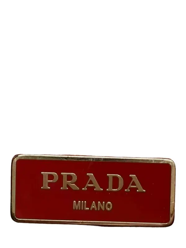 Prada Twin Pocket Leather Tote Bag - Red