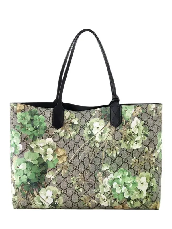 Gucci Reversible Gg Print Leather Medium Tote Bag - Brown