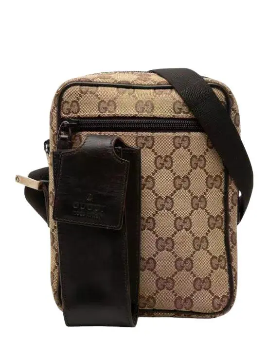 Gucci Gg Canvas Crossbody Bag - Neutrals