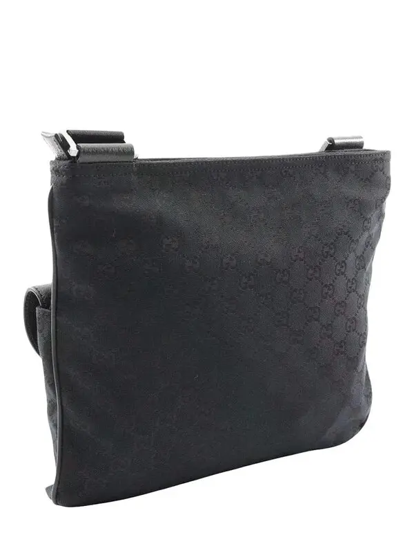 Gucci Gg Canvas Crossbody Bag - Black