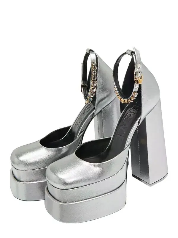 Versace Platform Pumps - Silver