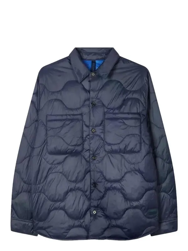 Paul Smith Packable Quilted Nylon Shirt Jacket - Blue