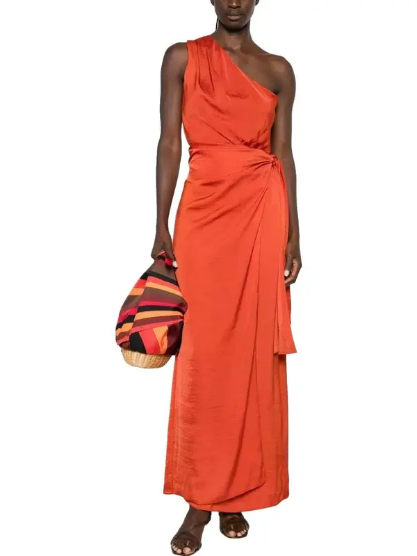 MOUTAKI One-shoulder Maxi Dress - Orange