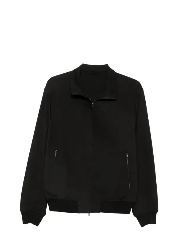 Emporio Armani Ribbed Trim Sweatshirt - Black