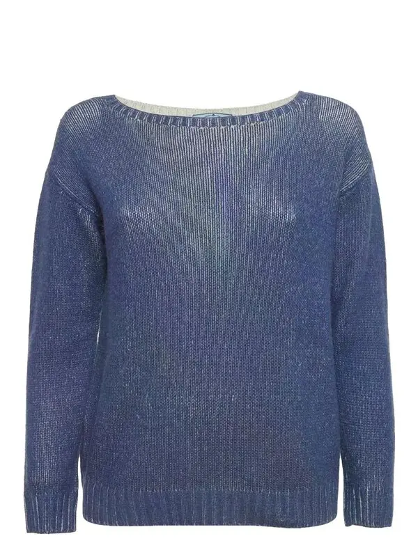 Prada Drop Shoulder Sweater - Blue
