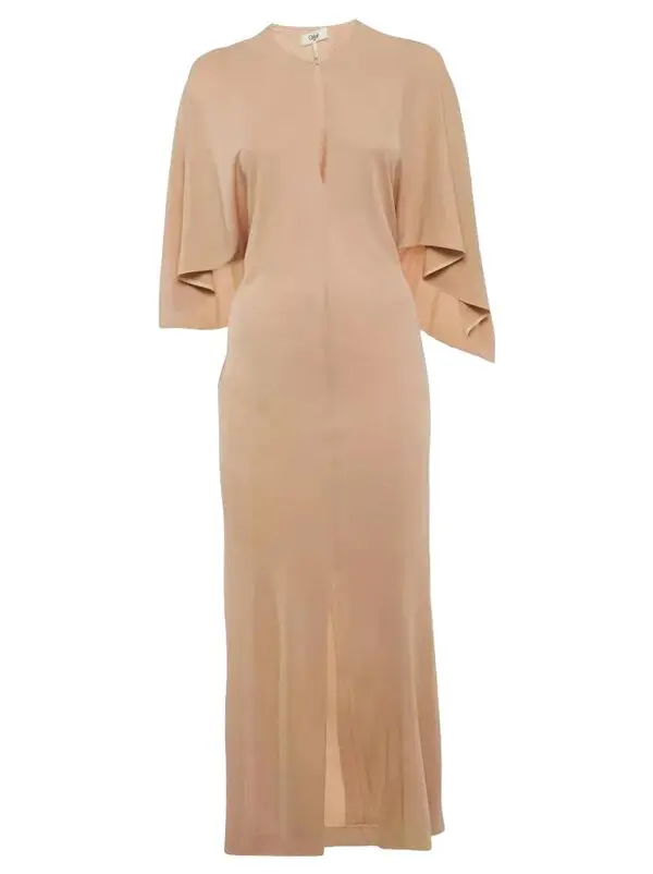 Chloé Beige Jersey Cape-style Overlay Maxi Dress - Neutrals