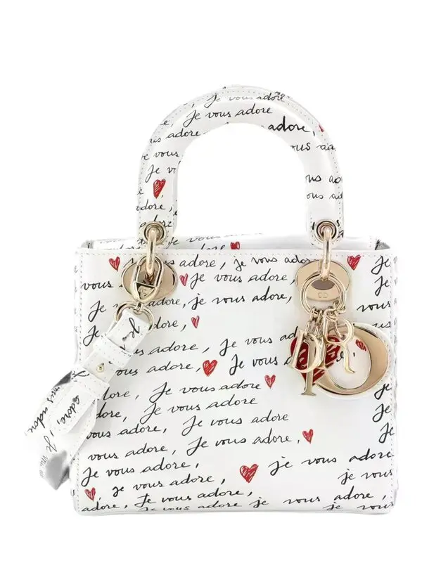 Dior Lady Bag Printed Leather Small Satchel - Multicolour