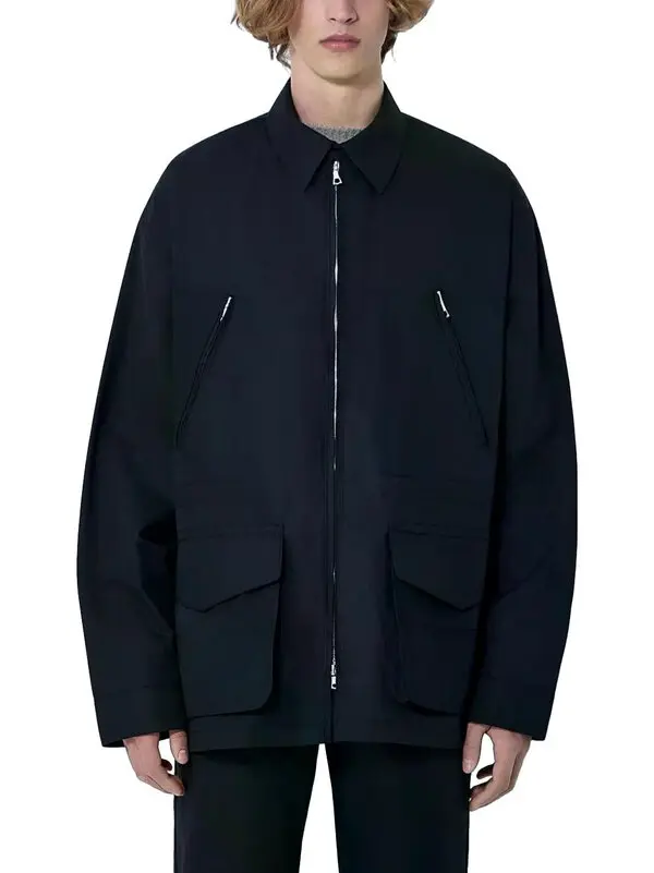 RIER Zip-up Multi-pocket Jacket - Black