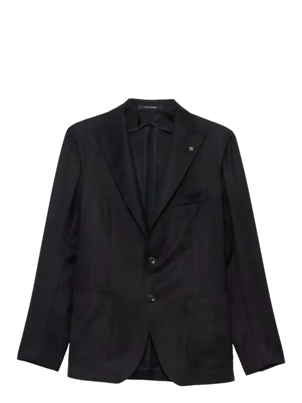 Tagliatore Single-breasted Peak-lapel Blazer - Blue