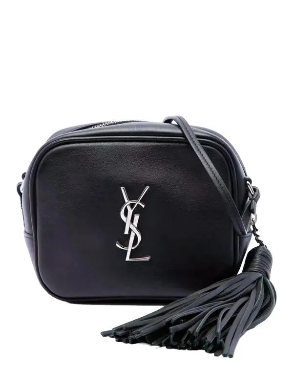 Saint Laurent Calfskin Monogram Blogger Bag - Black