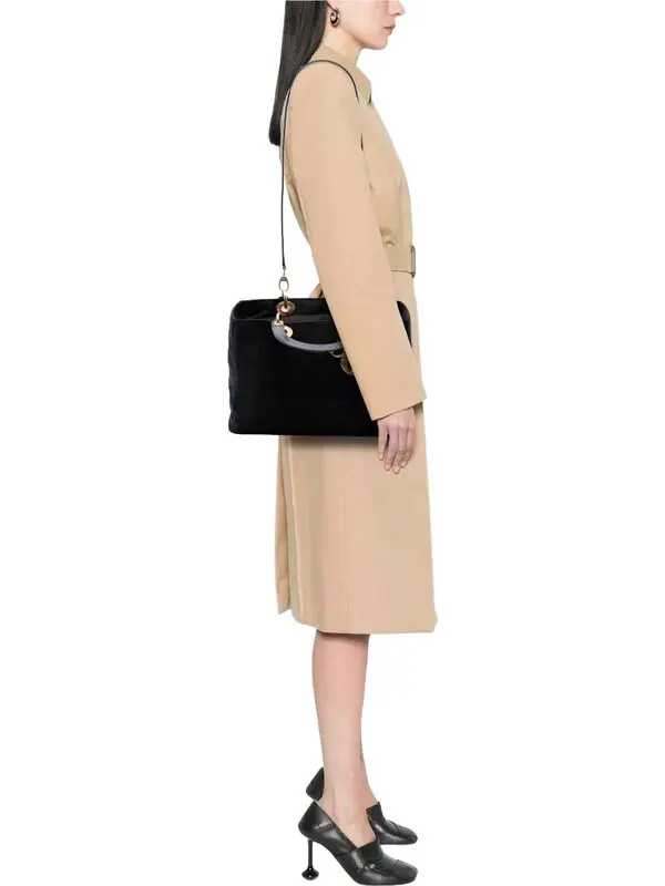 Dior Large Nylon Cannage Lady Satchel - Black