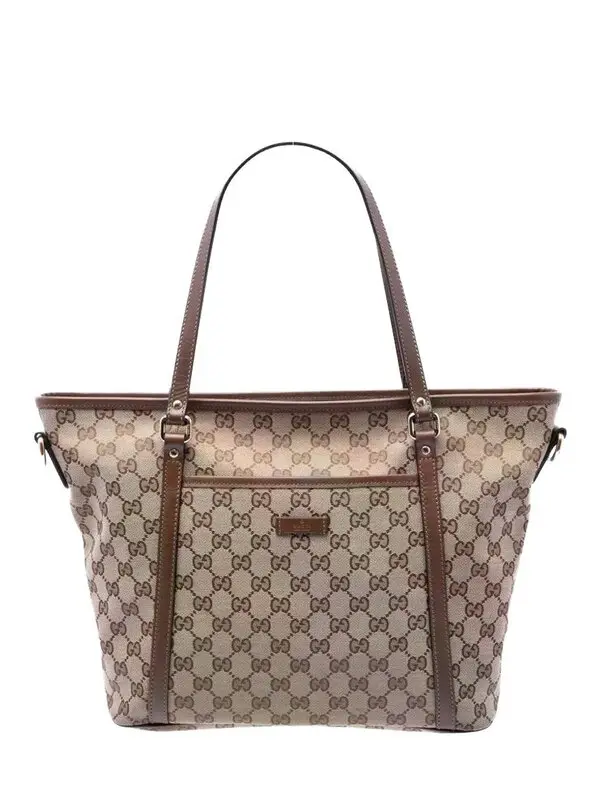 Gucci Gg Canvas Convertible Joy Tote Satchel - Neutrals