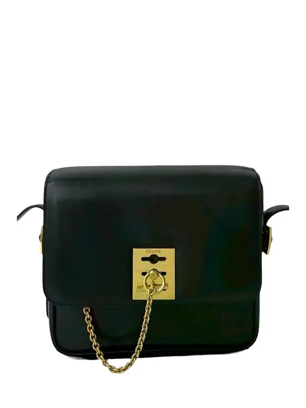Celine Leather Crossbody Bag - Black