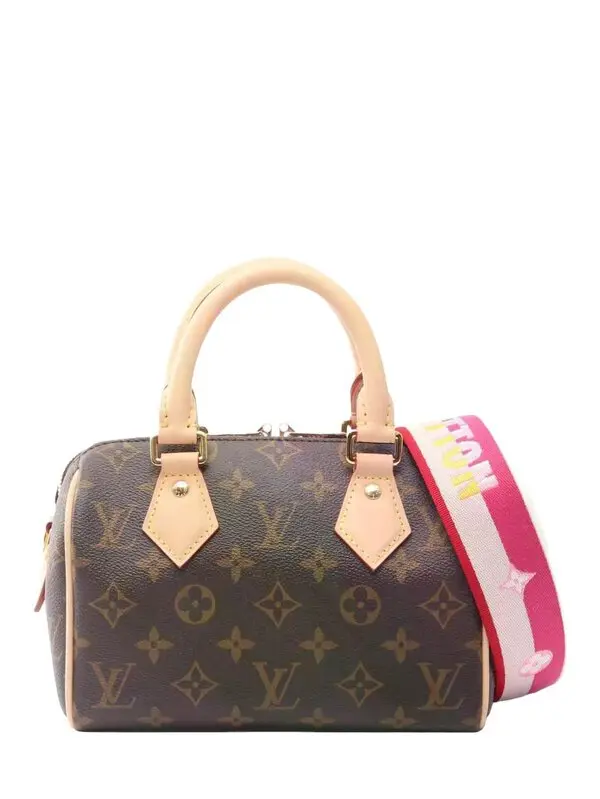LOUIS VUITTON Monogram Speedy Bandouliere 20 Satchel - Brown