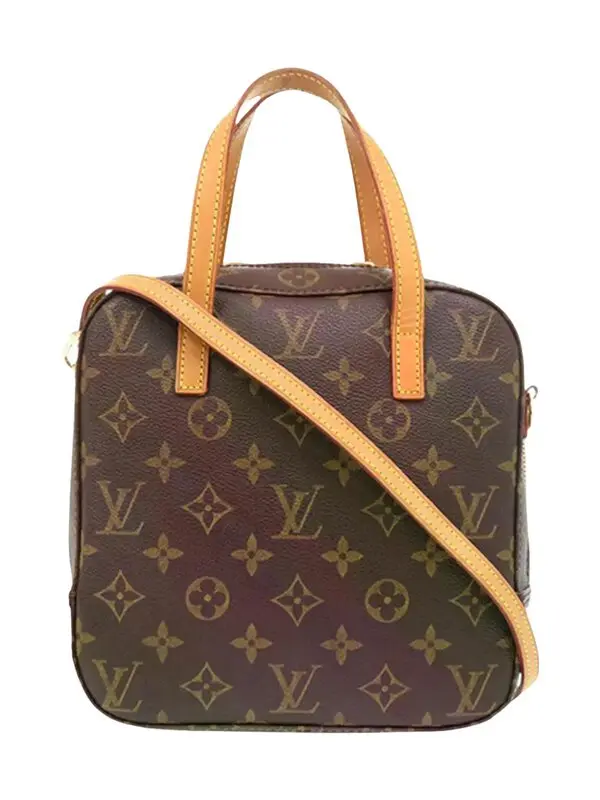 LOUIS VUITTON Monogram Spontini Satchel - Brown
