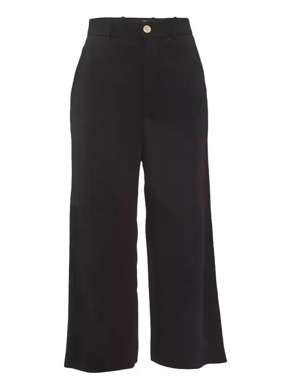 Gucci Crepe Wide-leg Trousers - Black