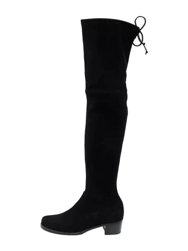STUART WEITZMAN Suede Over-the-knee Boots - Black