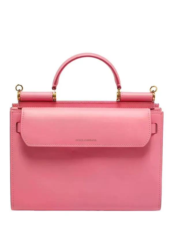 Dolce & Gabbana Sicily Leather Tote Bag - Pink