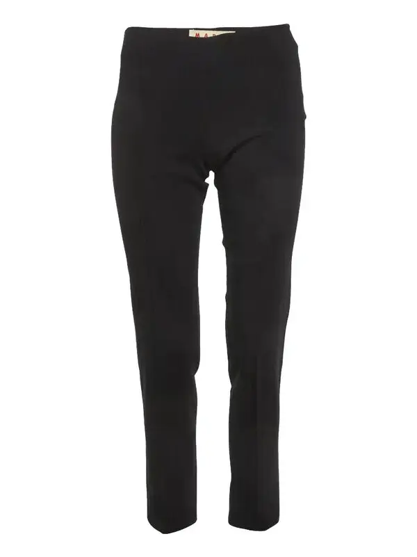 Marni Tailored Crepe Slim Fit Trousers - Black