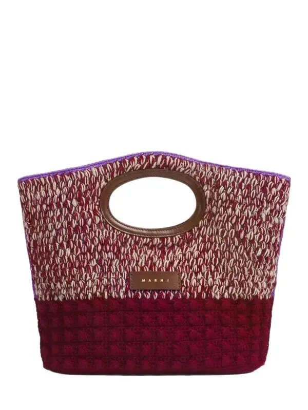 Marni Wool Knotty Crochet Clutch - Red