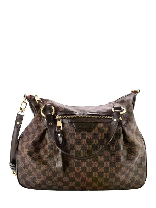 LOUIS VUITTON Damier Evora Mm Satchel - Brown
