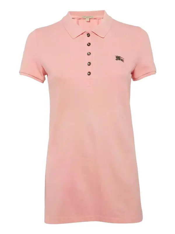 Burberry Short Sleeve Polo Shirt - Pink