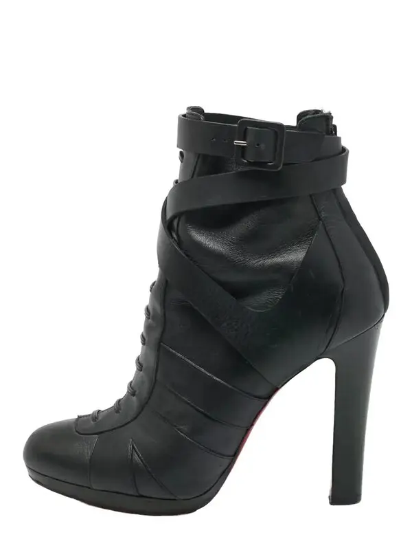 CHRISTIAN LOUBOUTIN Lamu Lace-up Ankle Boots - Black