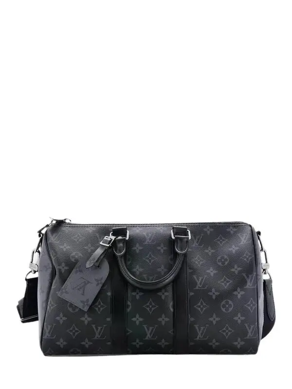LOUIS VUITTON Keepall Bandouliere 35 Travel Bag - Black
