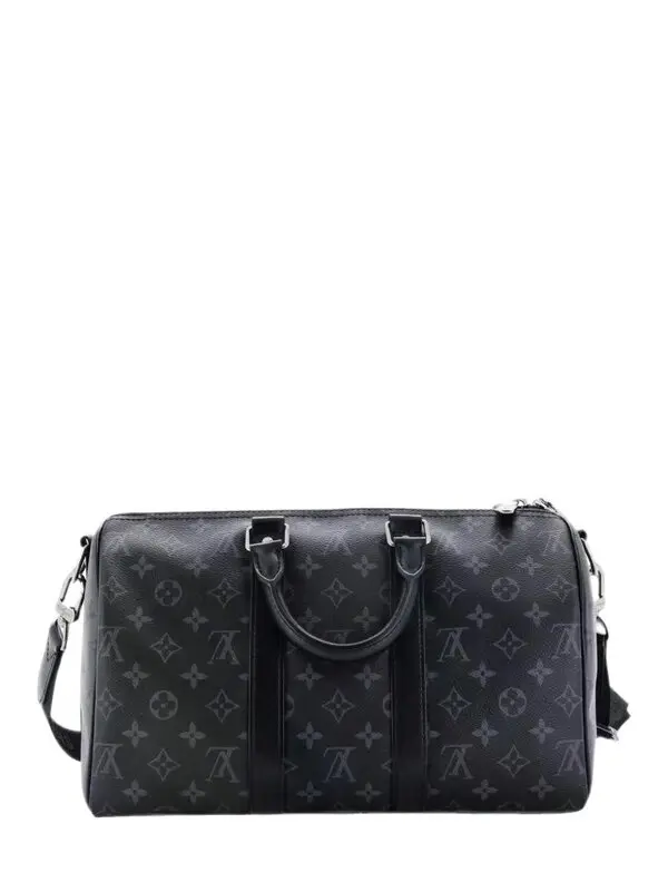 LOUIS VUITTON Keepall Bandouliere 35 Travel Bag - Black