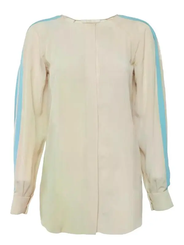 Chloé Silk Blouse With Tie Detail - Neutrals