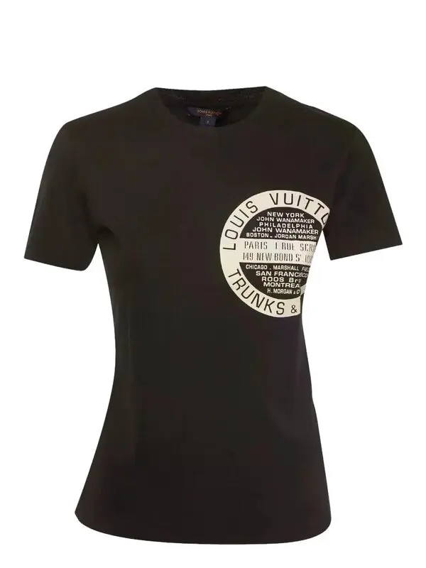 LOUIS VUITTON Logo Stamp T-shirt - Black