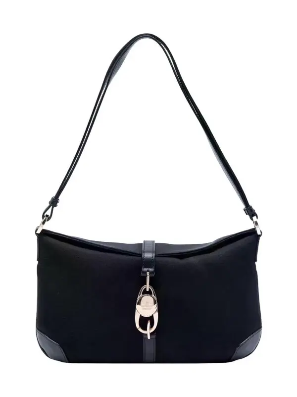 Gucci Canvas Jackie Hobo Bag - Black