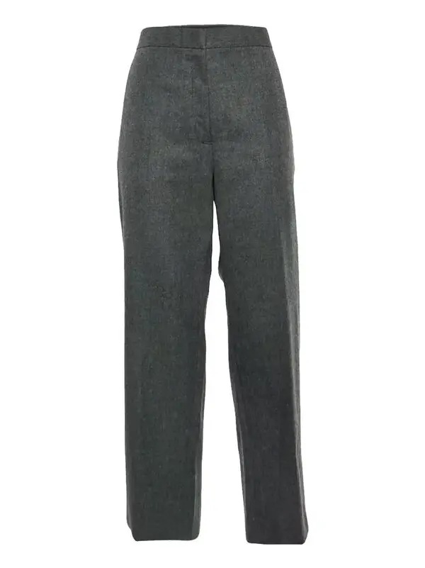 JIL SANDER Wool Tailored Trousers - Grey