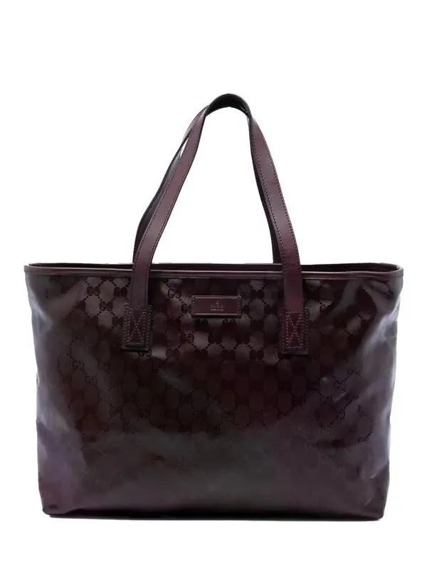Gucci Gg Imprimé Tote Bag - Red