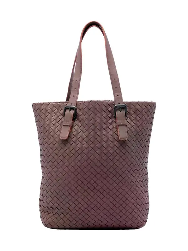 Bottega Veneta Nappa Intrecciato Tote Bag - Pink