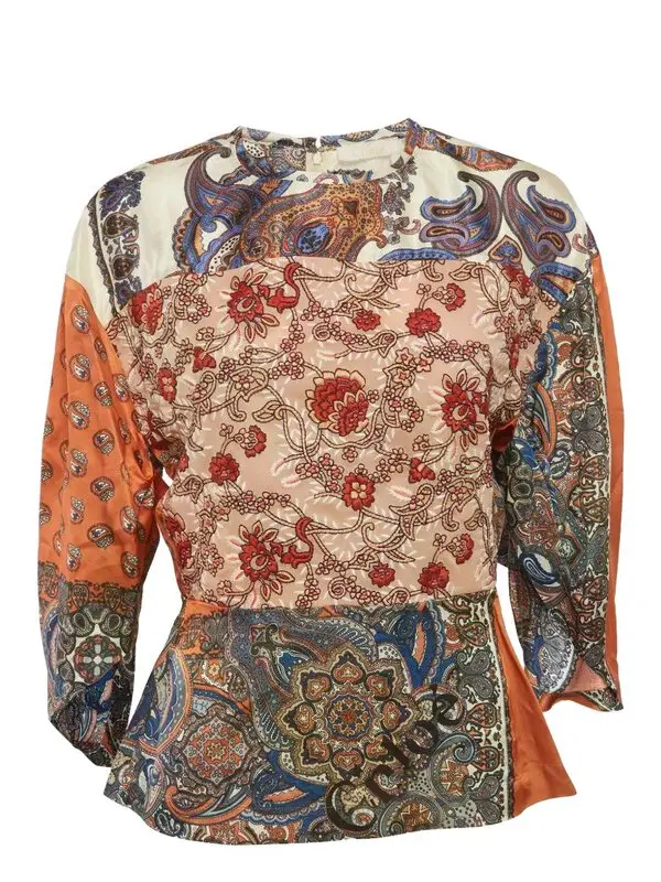 Chloé Floral-paisley Print Blouse - Neutrals