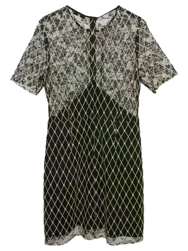 Sandro Short-sleeved Mini Dress - Black