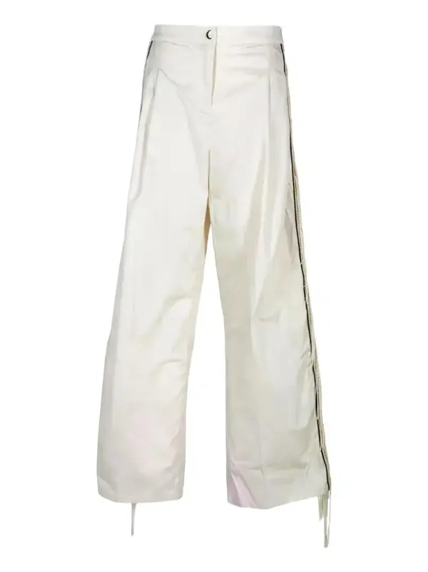SADH Kamya Fringe-trim Trousers - White