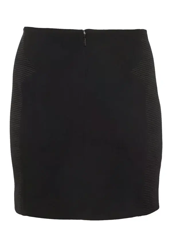 Versace Ribbed Mini Skirt - Black
