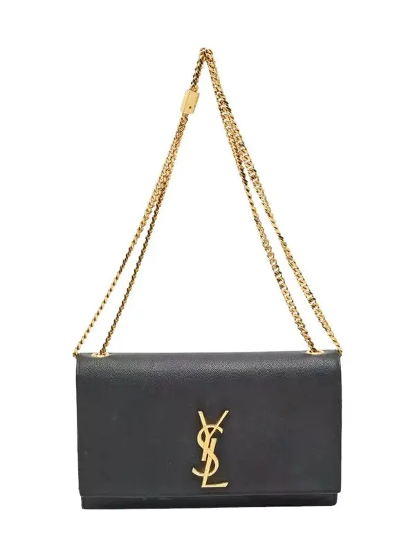 Saint Laurent Medium Kate Leather Shoulder Bag - Black