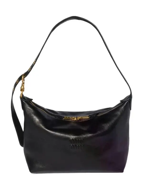 Miu Miu Nappa Leather Pouch Bag - Black