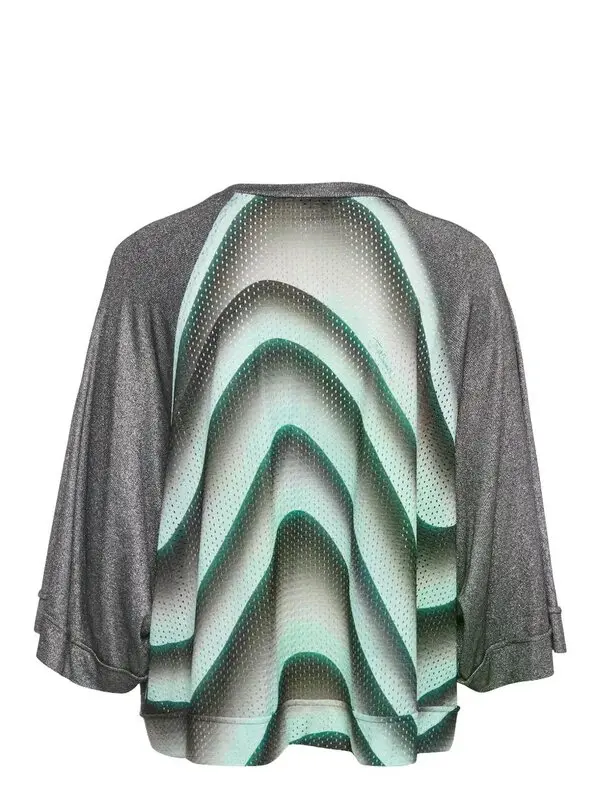 Just Cavalli Printed Lurex T-shirt - Grey