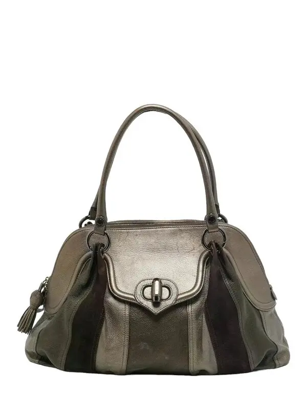 Moschino Tassel Shoulder Bag - Silver