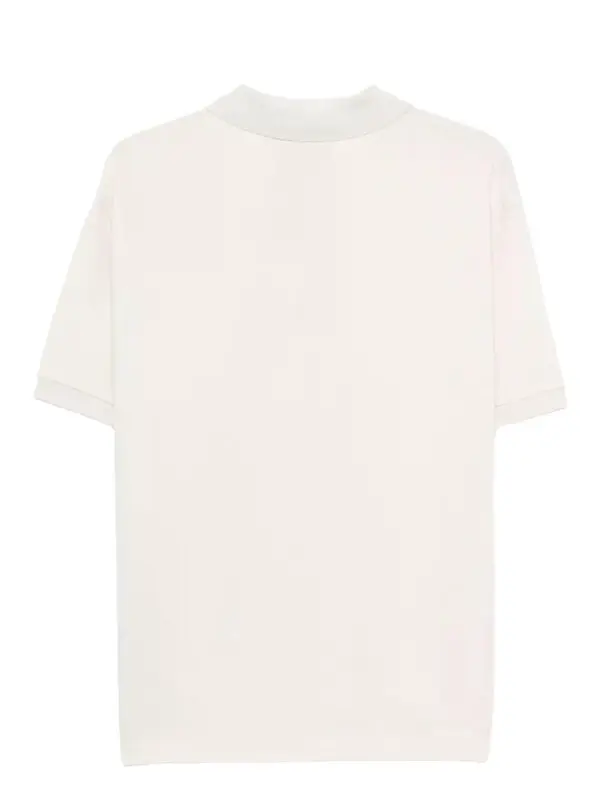 StÜssy Logo-embroidered Polo Shirt - Neutrals