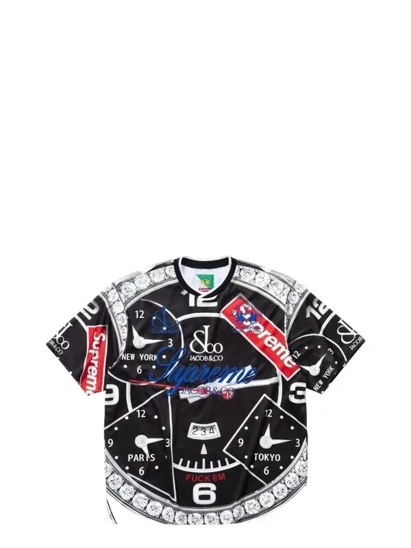 Supreme X La Martina Ss26 Soccer Jersey - Black