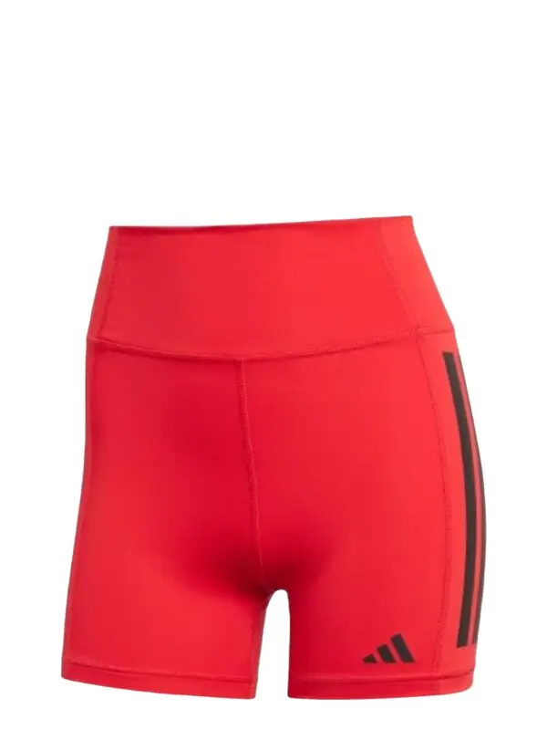 Adidas Optime 3-stripes 1/4 Short Leggings - Red